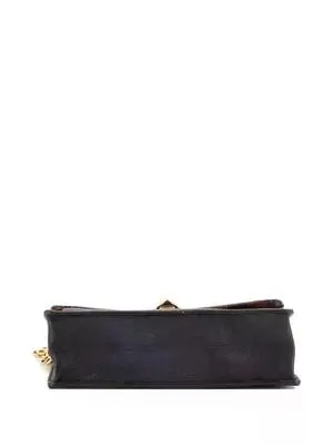 LOUIS VUITTON Vavin Chain Wallet Nm Damier With Leather Crossbody Bag - Brown