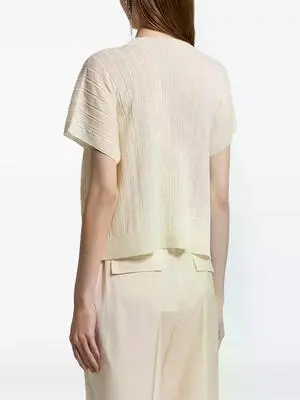 Peserico Ribbed Knit Top - Neutrals