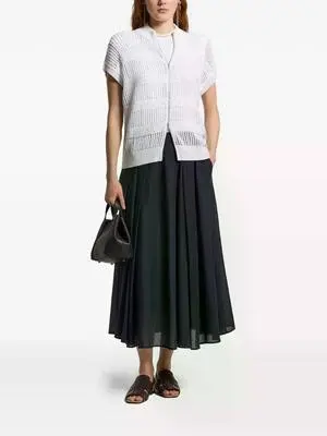 Peserico Open Knit Knitwear With Zip Fastening