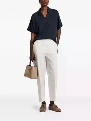Peserico V-neck Drawstring Top