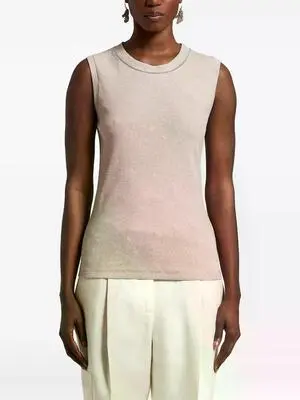 Peserico Ribbed Trim Top