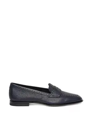 Santoni Round-toe Penny Loafers - Blue