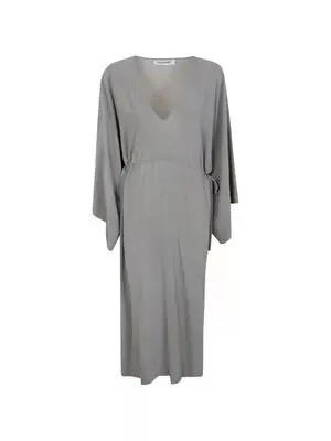 GENTRYPORTOFINO Ribbed-knit Drawstring Dress
