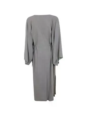 GENTRYPORTOFINO Ribbed-knit Drawstring Dress