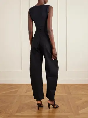 Alaïa Ribbed Modal-blend Jersey Bodysuit - Black