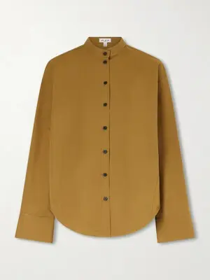 Alaïa Oversized Cotton-poplin Shirt - Brown