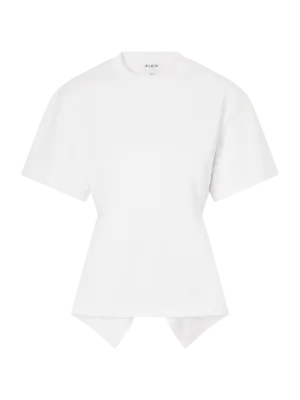 Alaïa Pleated Cotton-jersey T-shirt