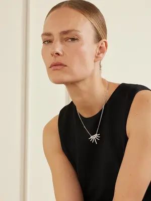 Yeprem 18-karat White Diamond Necklace