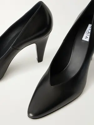 Alaïa 90 Leather Pumps - Black
