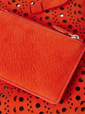 Alaïa Mina 20 Laser-cut Leather Tote - Orange