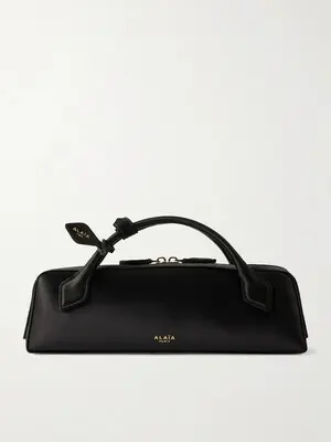 Alaïa Le Teckel Satin Clutch - Black