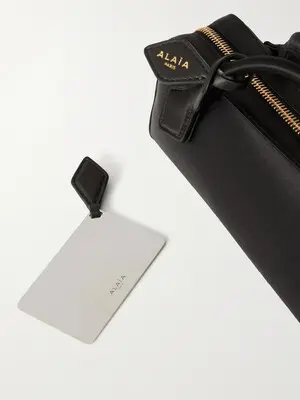 Alaïa Le Teckel Satin Clutch - Black