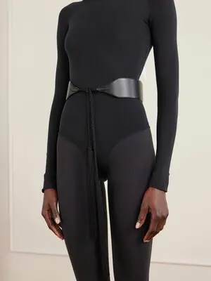 Alaïa Tasseled Leather Belt - Black