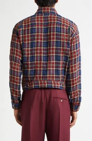 STOCKHOLM SURFBOARD CLUB Terrence Plaid Trucker Jacket