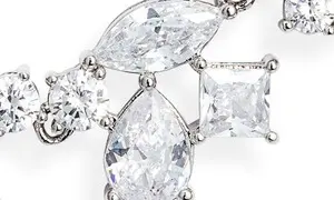 Nordstrom Cubic Zirconia Cluster Necklace