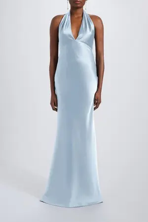 Amsale V Neck Dresses
