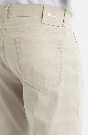 BRAX Chuck Modern Fit Linen Blend Five-pocket Pants - Beach