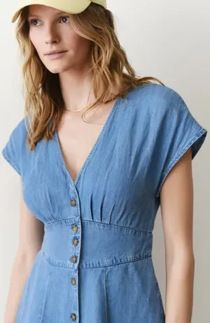 Marine Layer Camila Denim Mini Dress