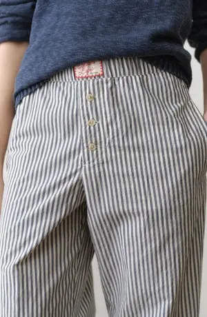 Marine Layer Stripe Pima Cotton Boxer Pants