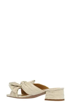 J. Reneé Paladino Knot Detail Slide Sandal - Beige