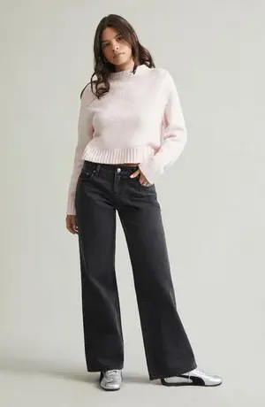 PACSUN Zoe Low Rise Wide Leg Girlfriend Jeans