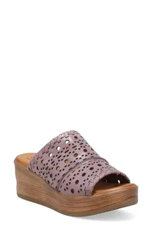 Miz Mooz Wesley Platform Wedge Slide Sandal - Blush