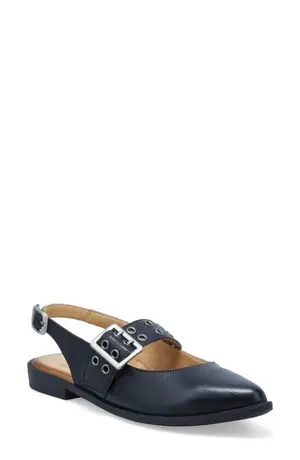 Miz Mooz Slingback Mary Jane - Black