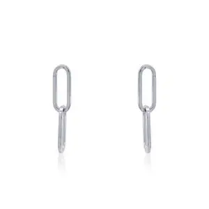 THE LOVERY FINE JEWELRY Paperclip Link Drop Earrings