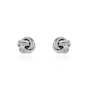THE LOVERY FINE JEWELRY Textured Knot Stud Earrings