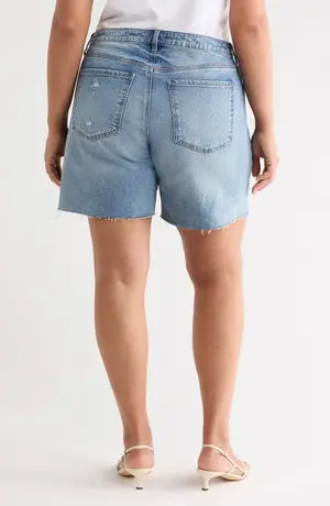 Kut From The Kloth Hailey High-waist Denim Bermuda Shorts