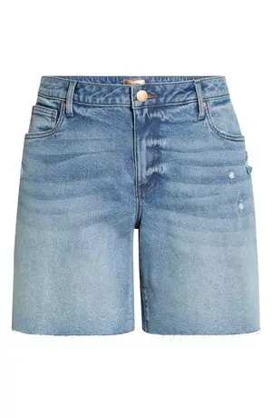 Kut From The Kloth Hailey High-waist Denim Bermuda Shorts