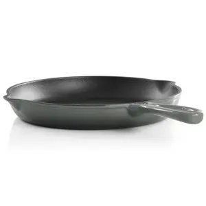 MEGACHEF Round 10.25 Inch Enameled Cast Iron Skillet