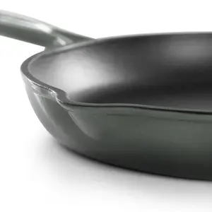 MEGACHEF Round 10.25 Inch Enameled Cast Iron Skillet