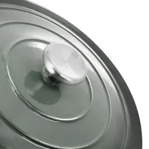 MEGACHEF 2.7 Quart Round Enameled Cast Iron Casserole