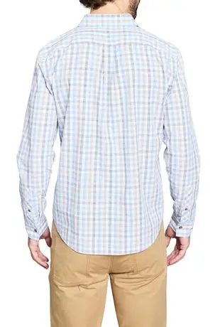 Billy Reid Hutcheson Tattersall Plaid Button-up Shirt - Blue Multi