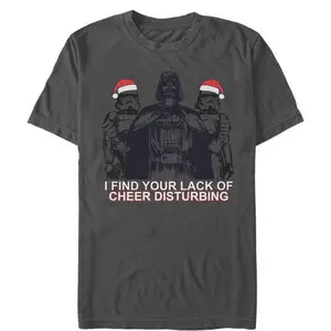 STAR WARS Darth Vader Stormtrooper Holiday Spirit Graphic Tee