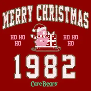 CARE BEARS Merry Christmas Cheer Bear Graphic T-shirt