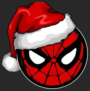MARVEL: SPIDER-MAN Christmas Santa Hat Short Sleeve Graphic T-shirt