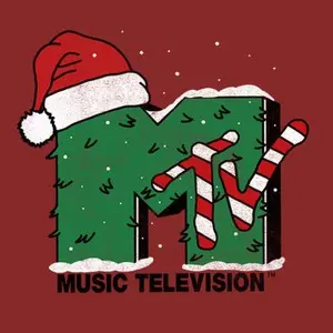 MTV Christmas Monster Logo Graphic T-shirt