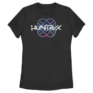 KPOP DEMON HUNTERS Huntrix Holographic Logo Graphic T-shirt