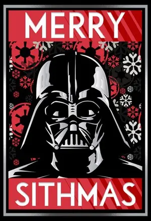 STAR WARS Christmas Sithmas Darth Vader Short Sleeve Graphic T-shirt