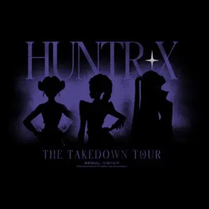 KPOP DEMON HUNTERS The Takedown Tour Silhouette Short Sleeve Graphic T-shirt