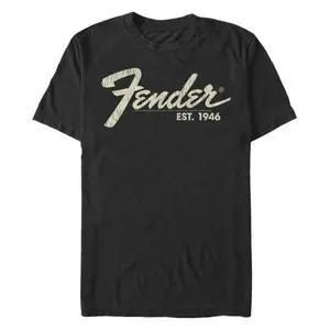 FENDER Distressed Logo Short Sleeve Graphic T-shirt