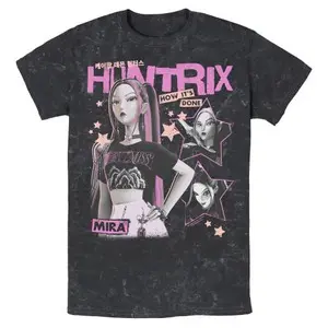 KPOP DEMON HUNTERS Pop Star Huntrix Mira Graphic T-shirt - Black