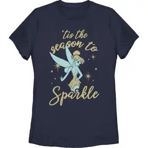 PETER PAN Tinker Bell 'tis The Season To Sparkle Short Sleeve Graphic T-shirt