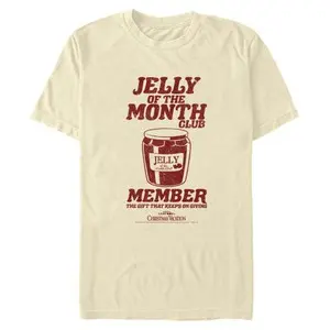 NATIONAL LAMPOON'S CHRISTMAS VACATION Jelly Of The Month Club Short Sleeve Graphic T-shirt - Beige