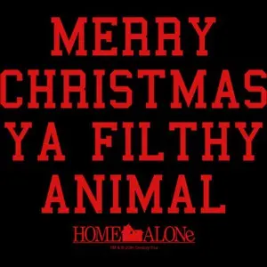 HOME ALONE Merry Christmas Ya Filthy Animal Graphic Tee