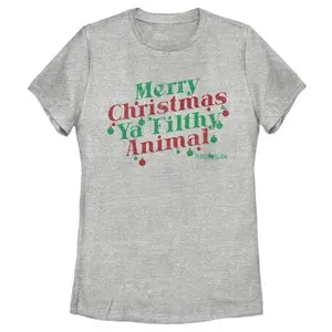 HOME ALONE Distressed Graphic T-shirt
