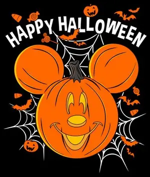 MICKEY & FRIENDS Mouse-o-lantern T-shirt - Black