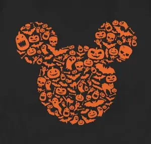 MICKEY & FRIENDS Halloween Silhouette Graphic T-shirt